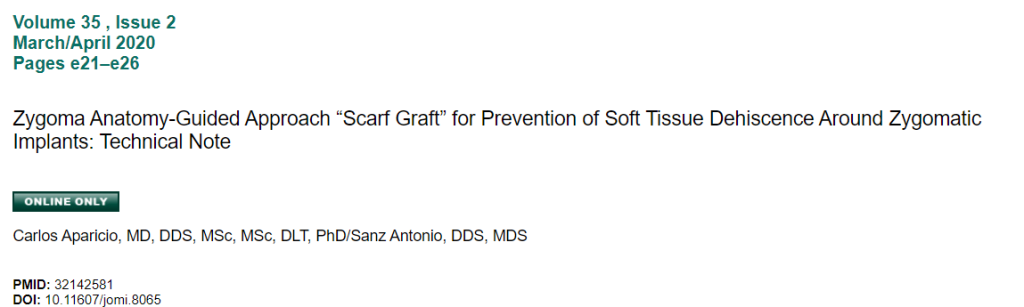 Publications - Dr. Carlos Aparicio: All about Zygomatic Implants